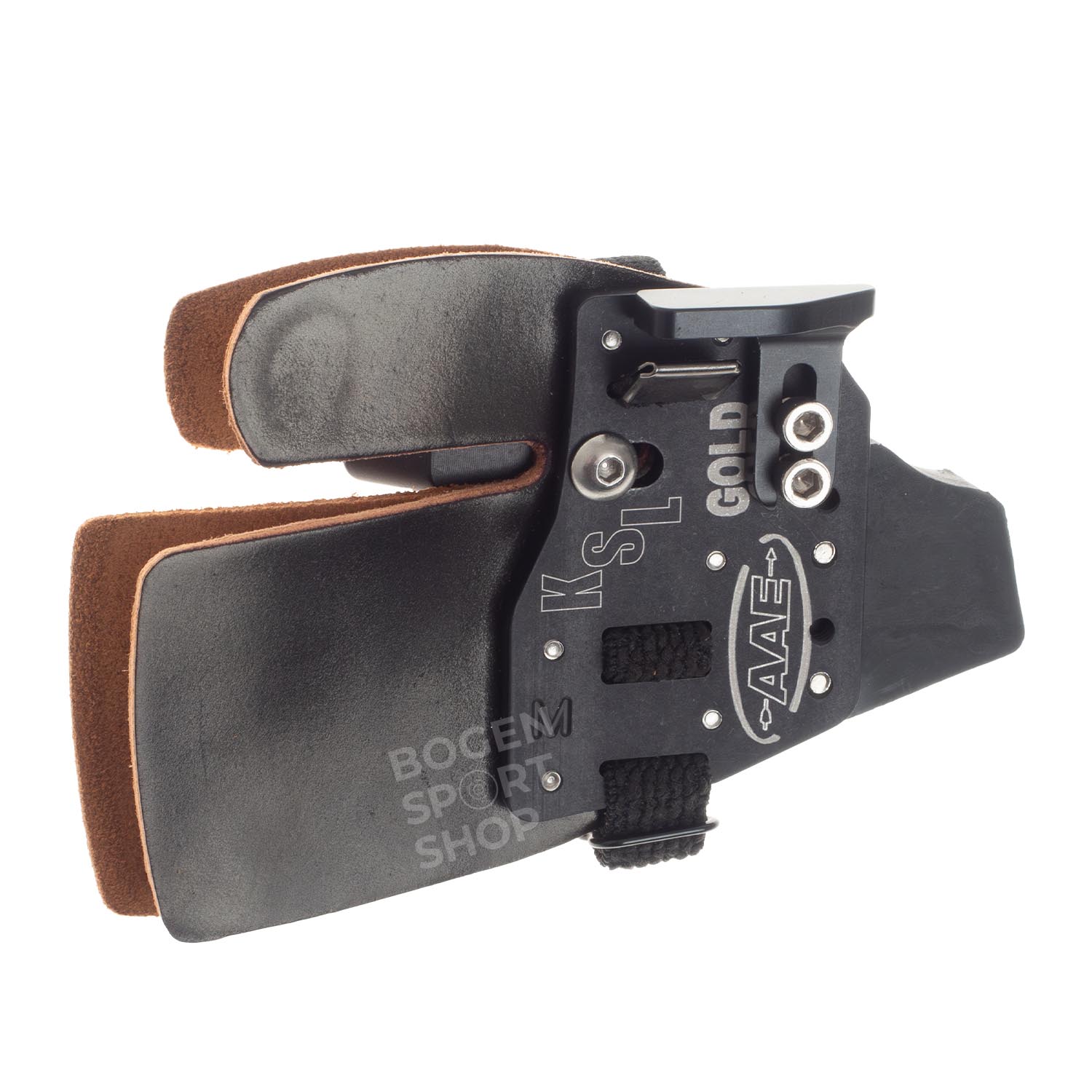 Bogensportshop.eu - Buy AAE Anchor Tab KSL Gold Cordovan Aluminium online