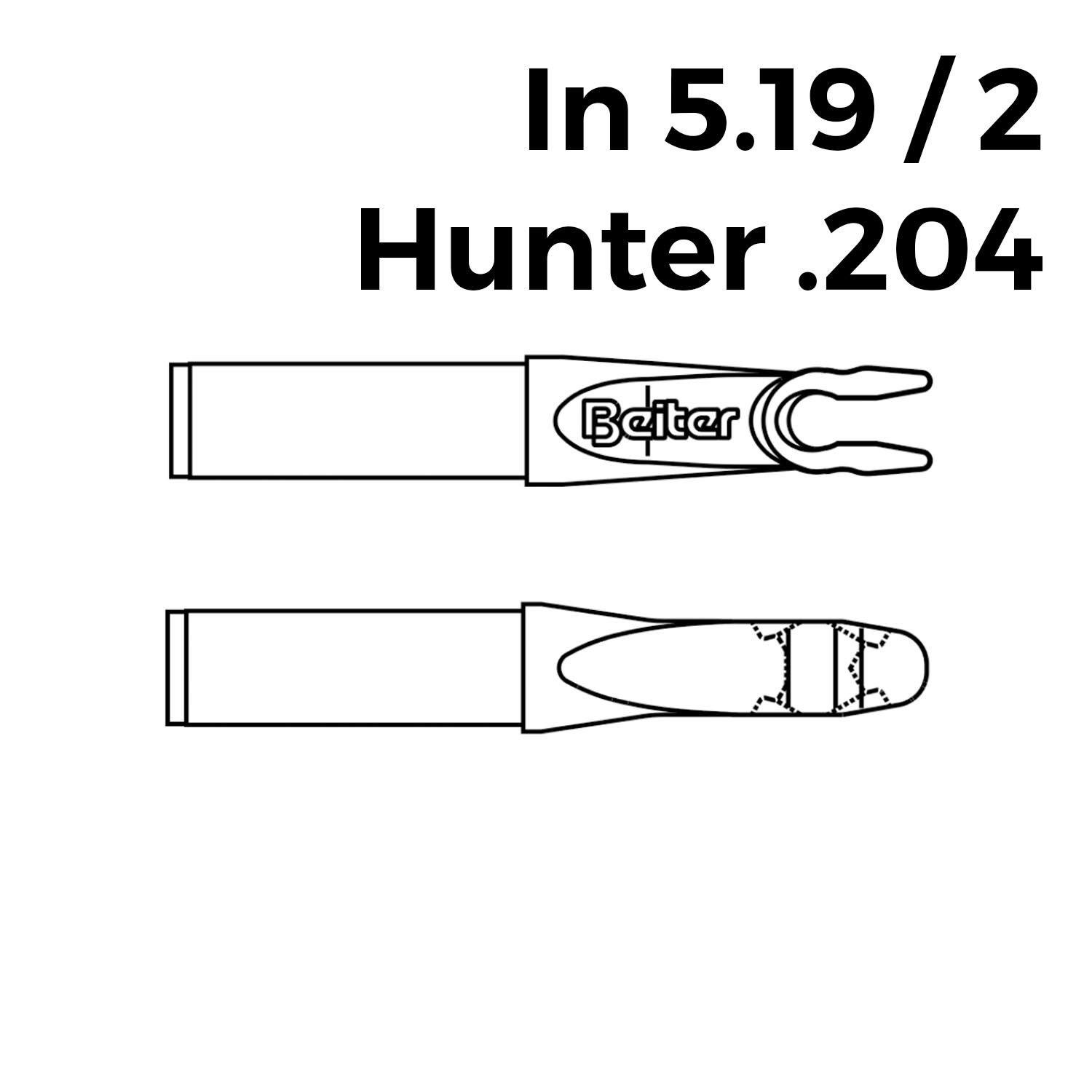 Bogensportshop.eu - Buy Beiter In Nocks 5.19/2 Hunter - .204 online