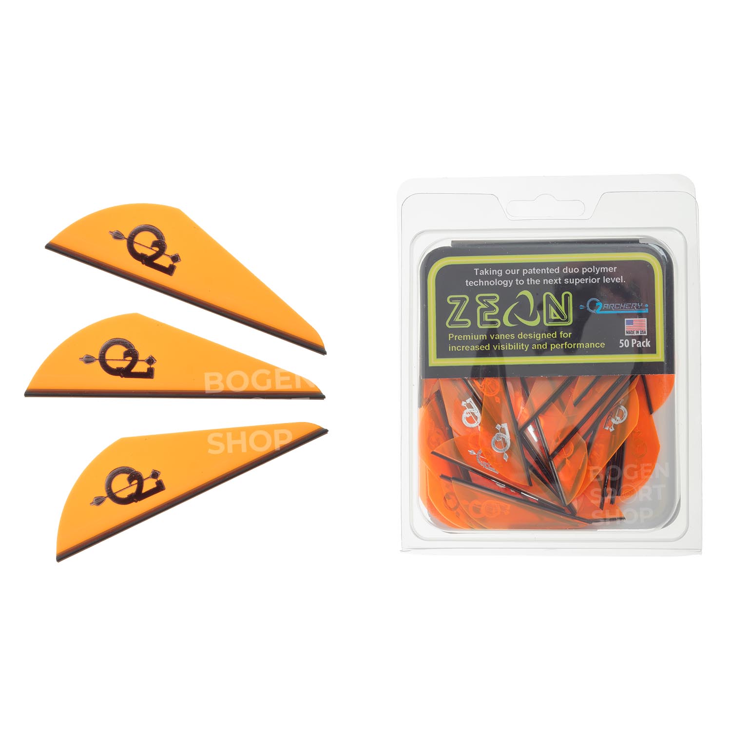 Bogensportshop.eu - Acheter Q2i Plumes ZEON RAPT-X 2" (par 50) en ligne