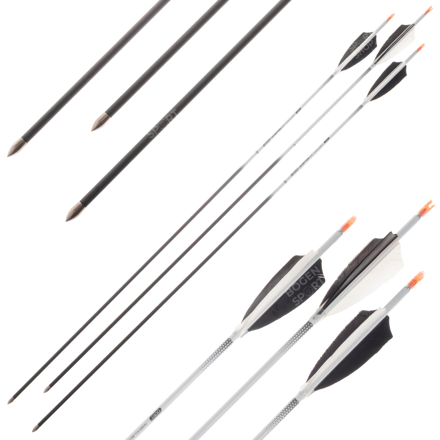 Bogensportshop.eu - Buy Shocq Fletched Arrow Inceptor 4.2 mm with ...